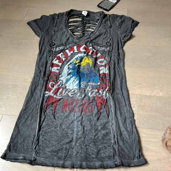 Affliction | Tops | Vintage Affliction Tee Circa 200s Y2k | Poshmark